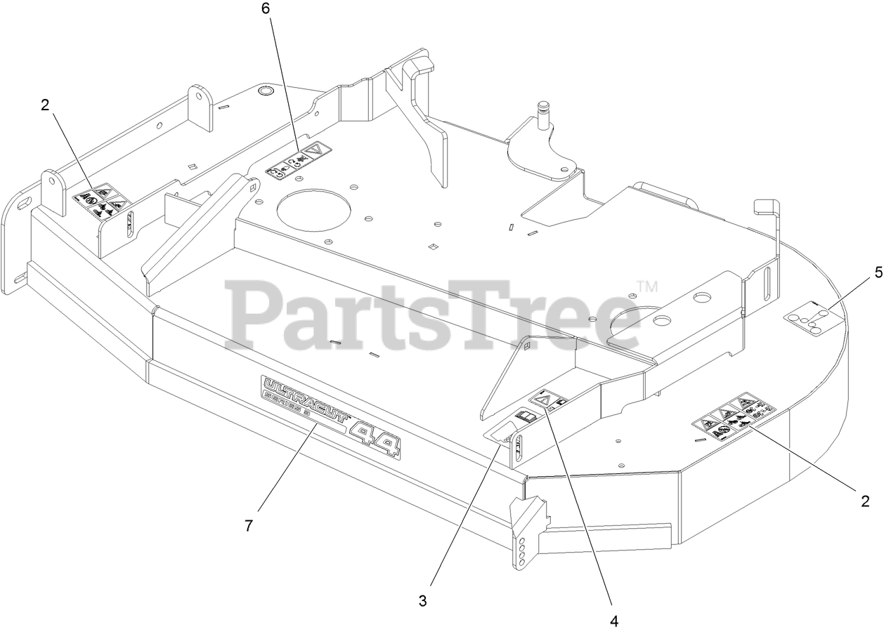Exmark RAE708GEM44300 - Exmark 44" Radius E-Series Zero-Turn Mower ...