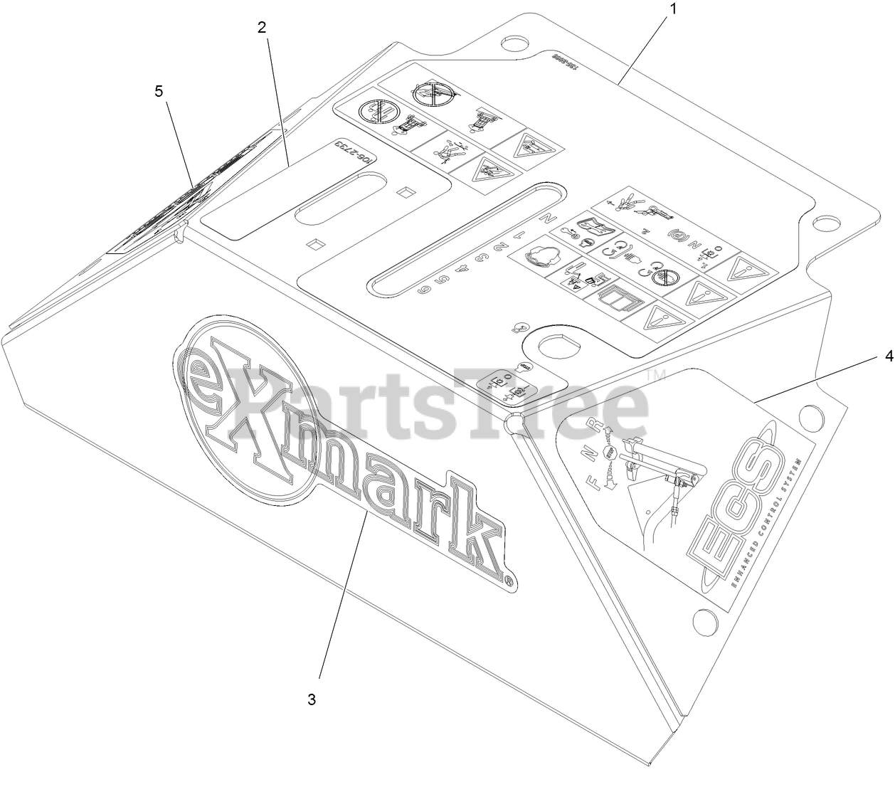 Exmark VHS481GKA36200 - Exmark 36" Viking Hydro S-Series Walk-Behind Mower, Kawasaki (SN ...
