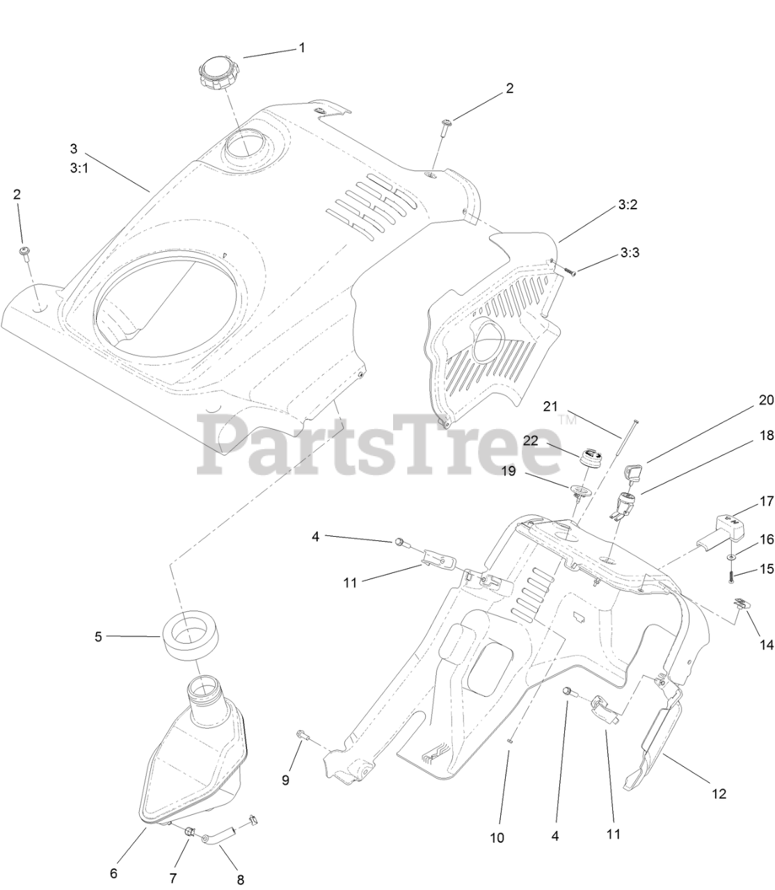 Toro 38742 (721 E) - Toro 21" Power Clear Snow Thrower (SN: 404310000 ...