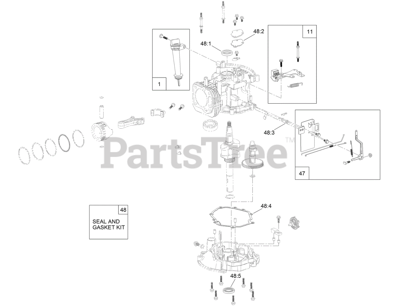 Toro 139-0609 (LC1P65FC) - Toro Electric-Start Engine Carburetor ...