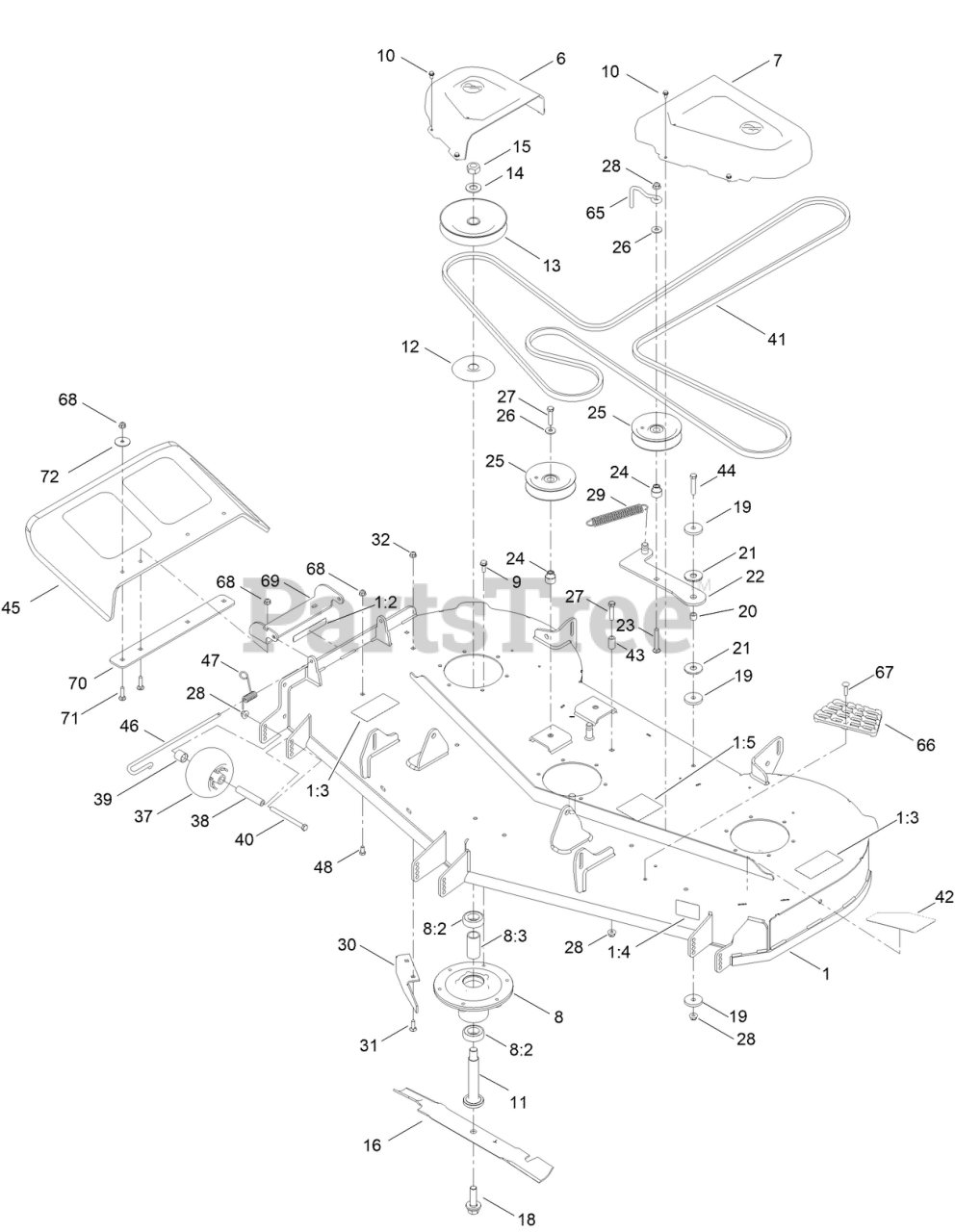 Toro 75306 - Toro 60" Titan Zero-Turn Mower (SN: 412300000 - 999999999 ...