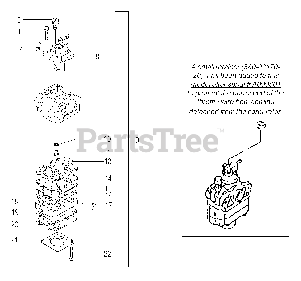 Tanaka TCP-210 - Tanaka Centrifugal Pump Carburetor Parts Lookup with ...