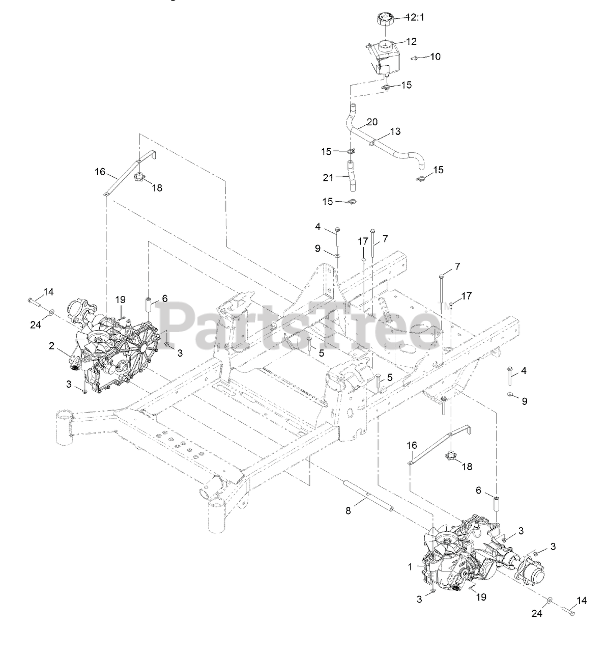 Exmark RAE708GEM48300 - Exmark 48" Radius E-Series Zero-Turn Mower ...