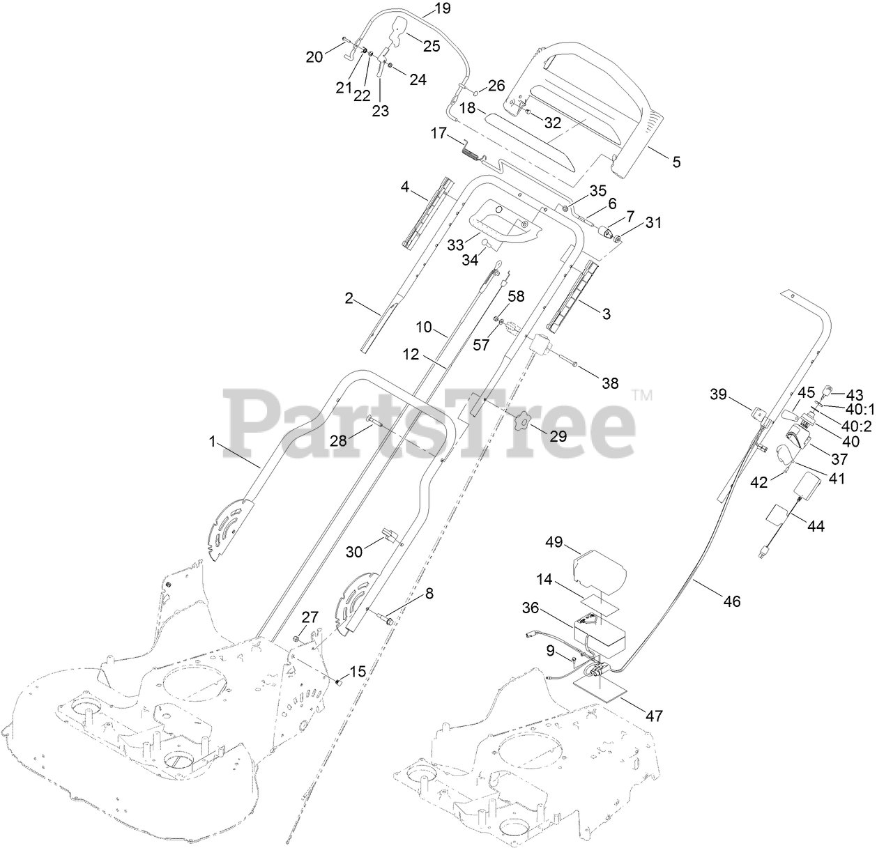 Toro 21200 - Toro 30" TimeMaster Walk-Behind Mower (SN: 404320000 ...