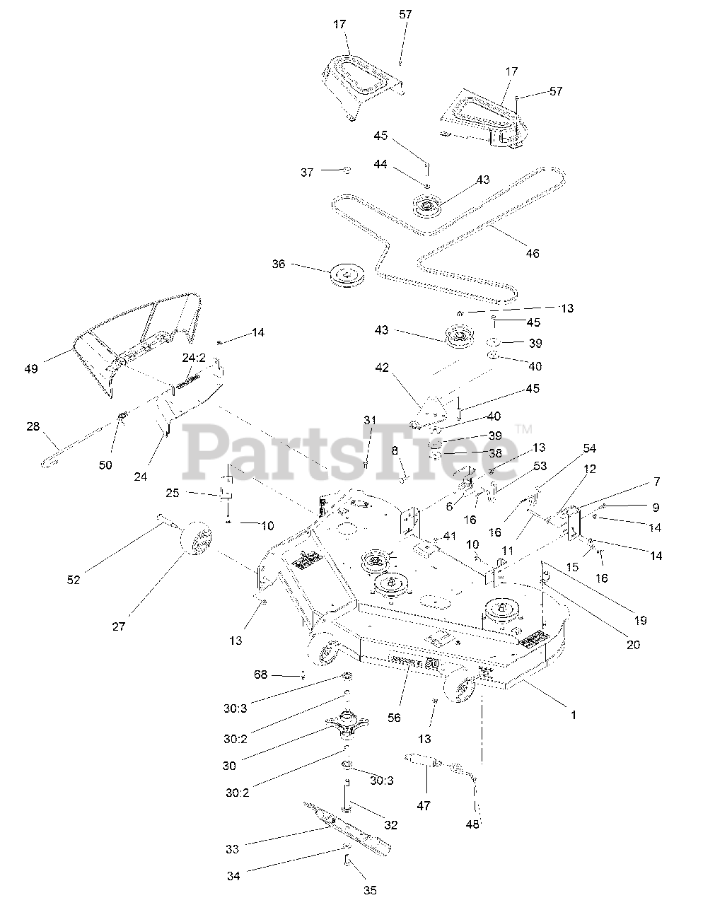 Exmark QZS708GEM50200 - Exmark 50" Quest S-Series Zero-Turn Mower ...