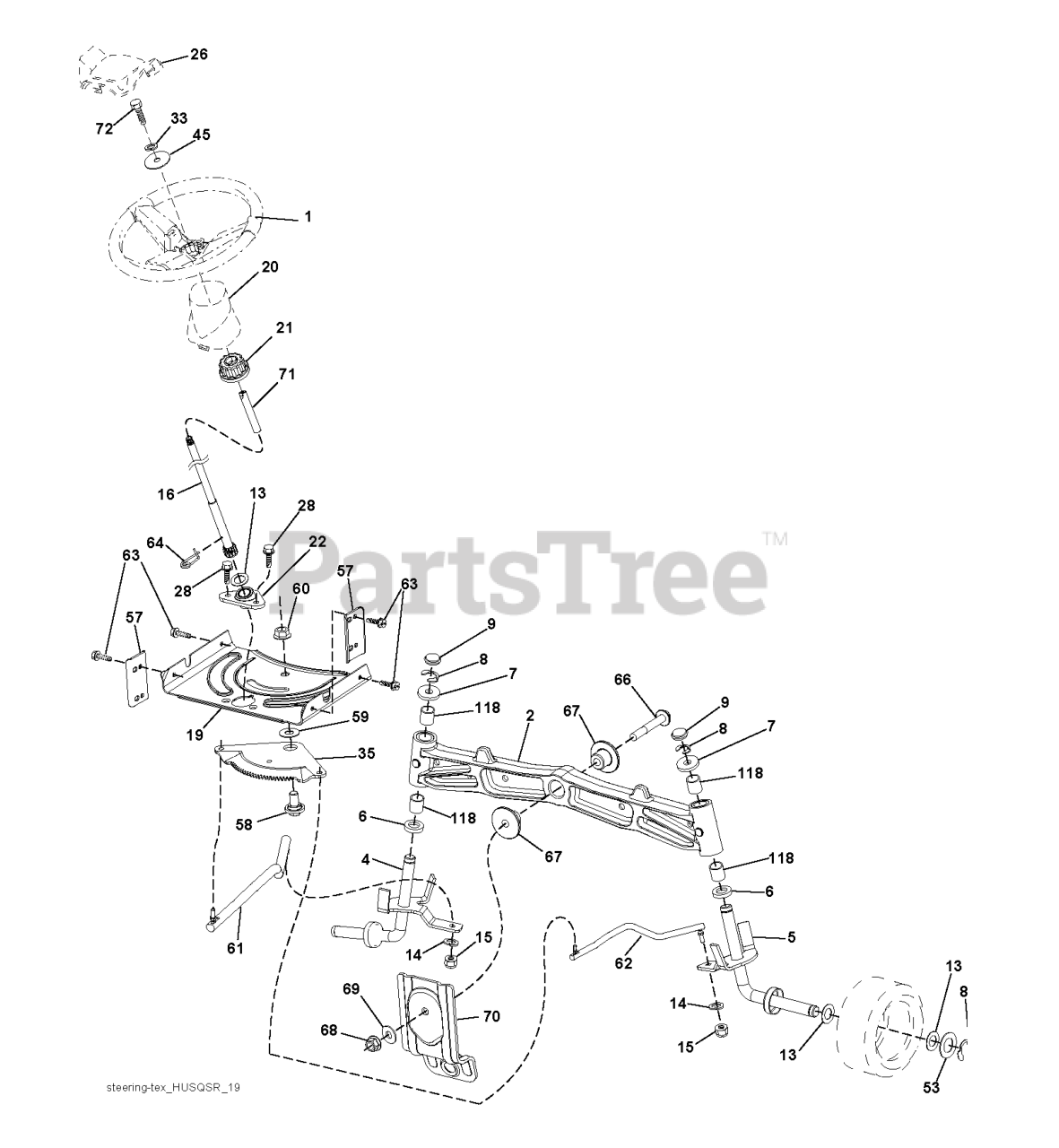 Husqvarna LTH 1842 (960410052-06) - Husqvarna 42" Lawn Tractor (2010-03 ...