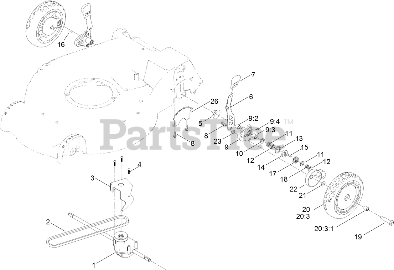 Toro 21381 - Toro 21" Super Recycler Walk-Behind Mower (SN: 403342070 ...