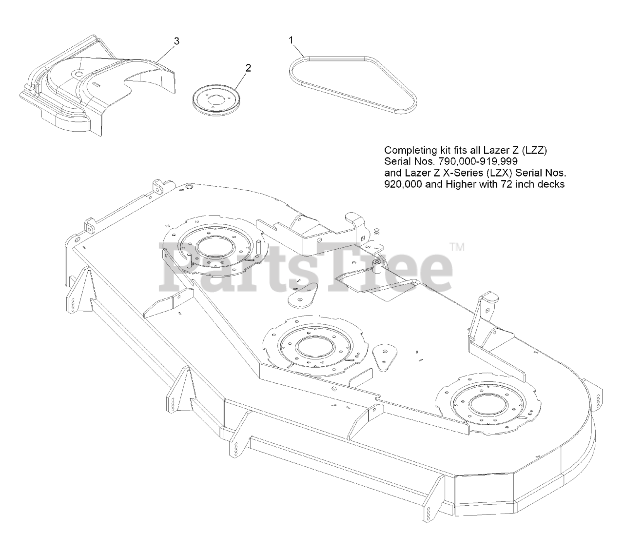 Exmark LZUVQD11 - Exmark Ultra Vac QDS Bagger for Lazer Z Mower (SN ...