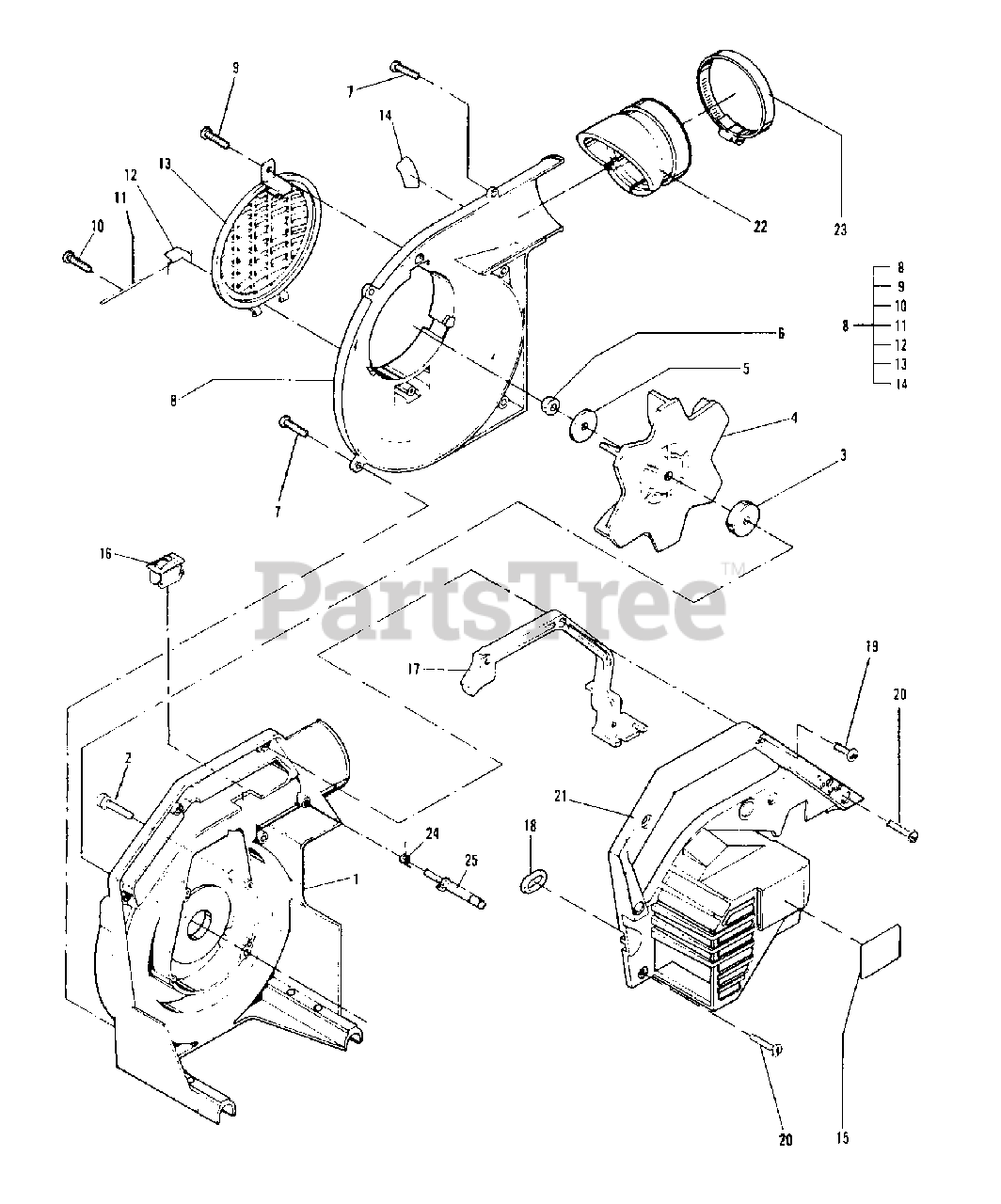 Tanaka THB-2400 - Tanaka Blower Vacuum General Assembly Parts Lookup ...