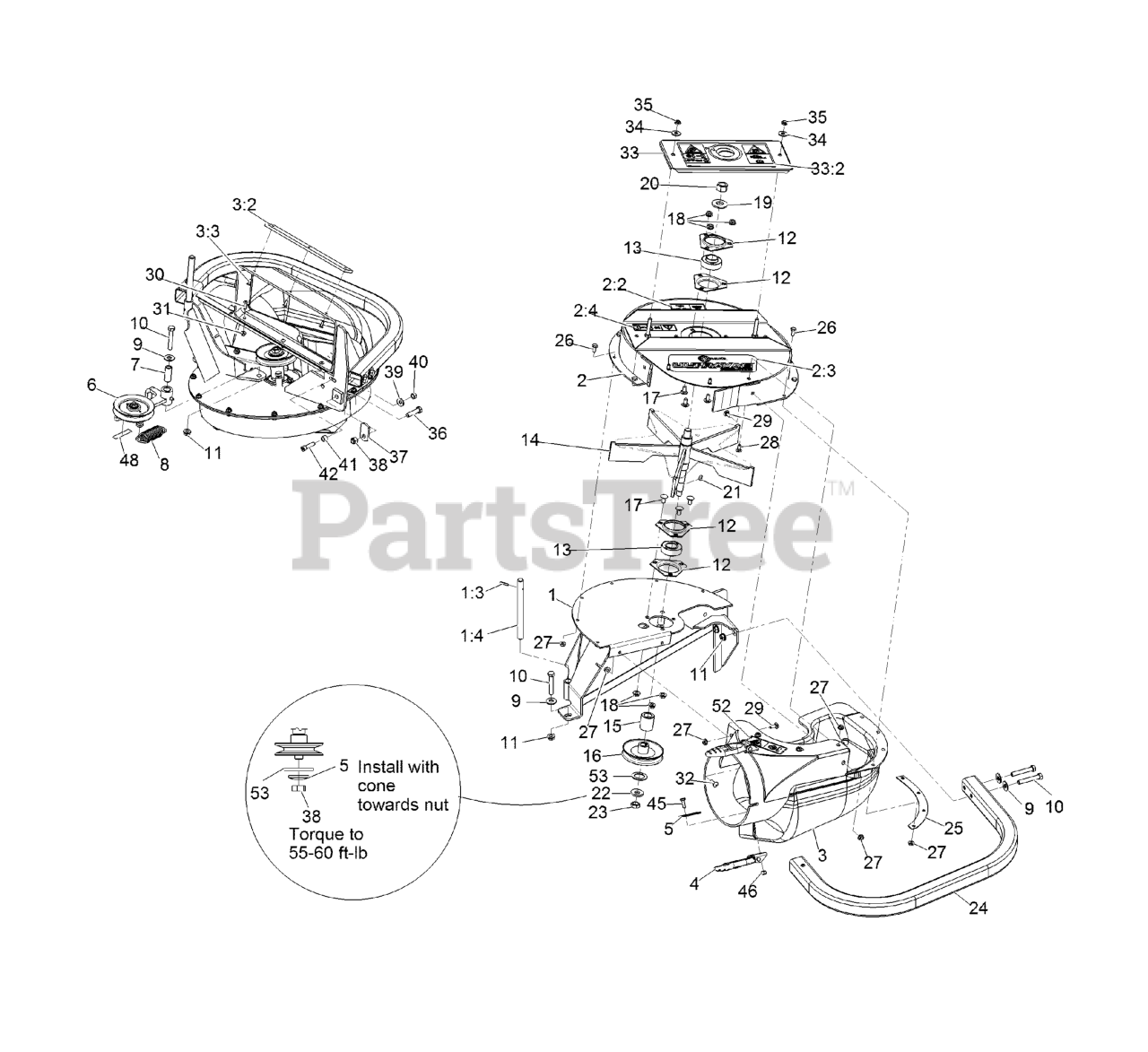 Exmark 126-8680 - Exmark Ultra Vac Bagger for Lazer Z-Series, Diesel ...