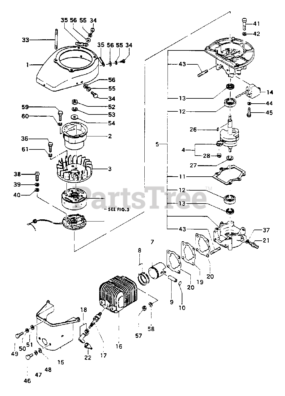 Tanaka TOB-550 - Tanaka 5.5HP Outboard Engine Engine Parts Lookup with ...