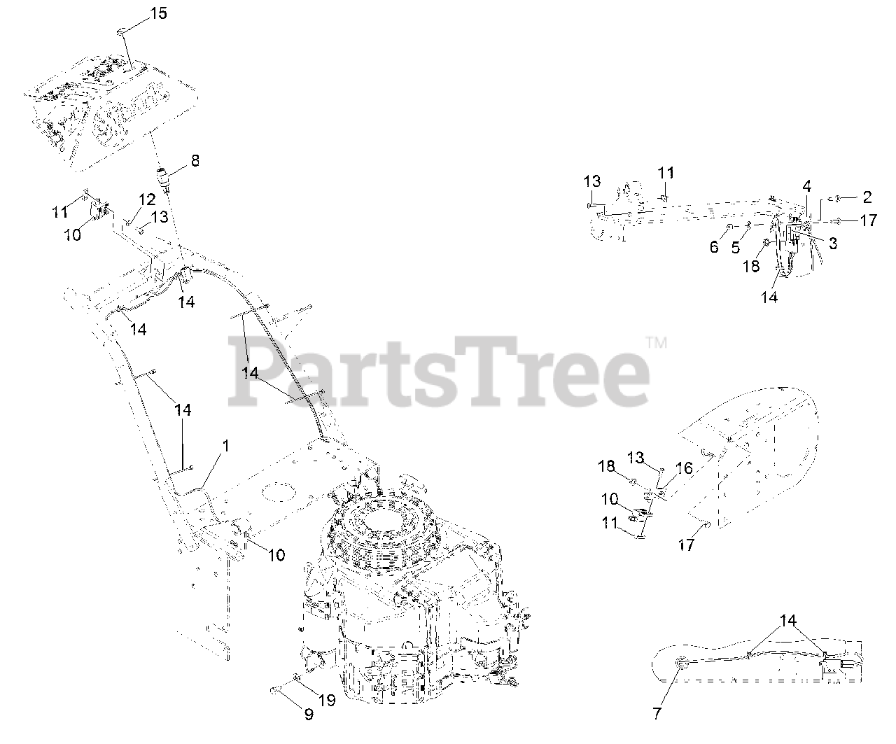 Exmark VHS481GKA36200 - Exmark 36" Viking Hydro S-Series Walk-Behind ...
