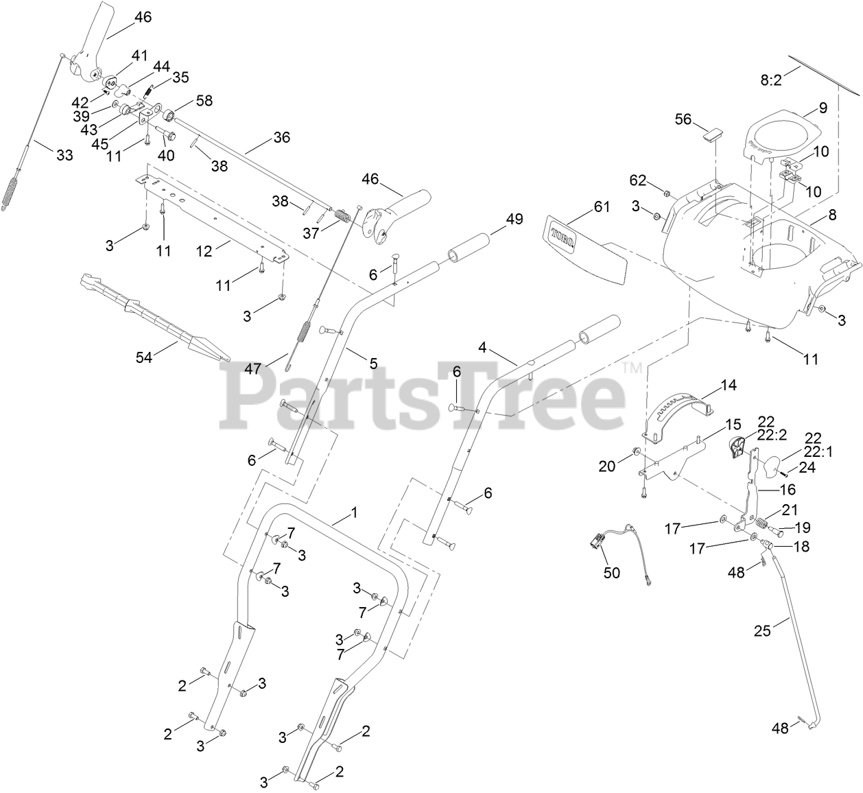 Toro 38840 (928 OAE) - Toro 28" Power Max Heavy-Duty Snow Thrower (SN ...