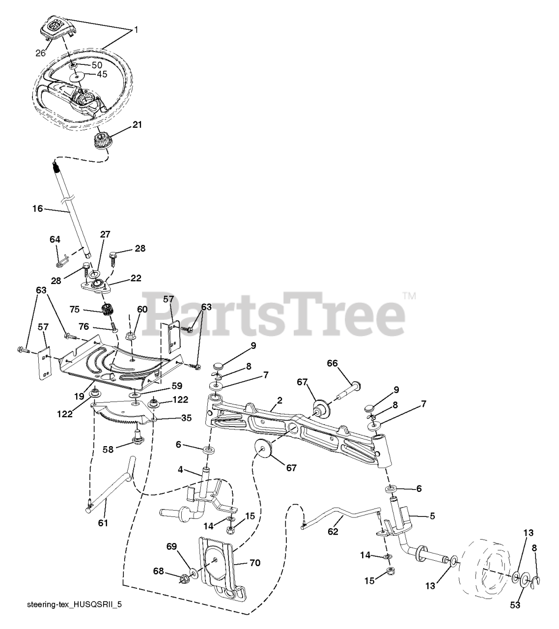 Husqvarna TS 146 X (960430301-00) - Husqvarna 46" Garden Tractor (2019 ...
