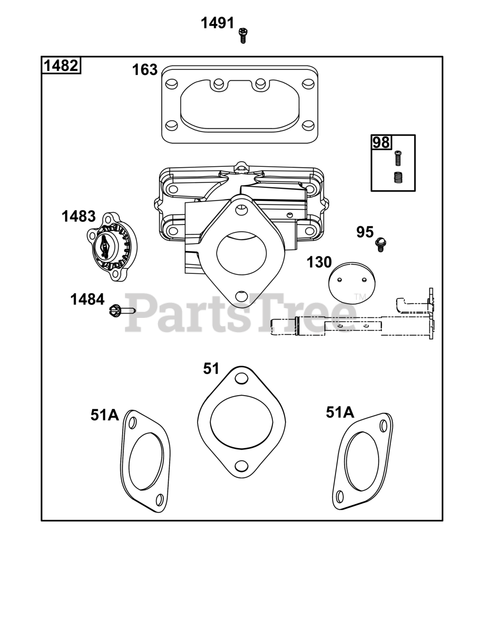 Briggs & Stratton 49E777-0003-B5 - Briggs & Stratton Vertical Engine ...