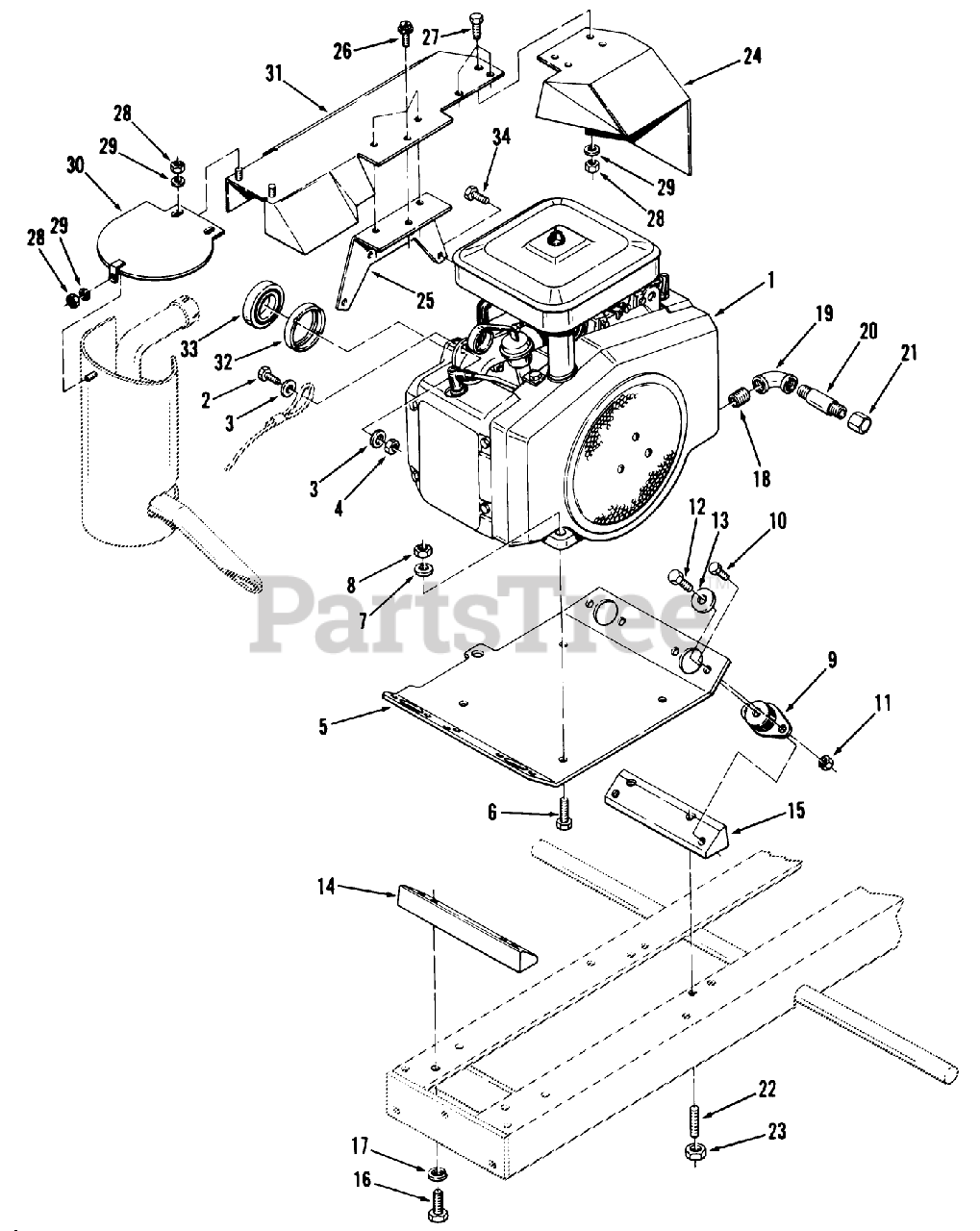 Toro 91-14K801 (C-141) - Toro Lawn Tractor (1979) Twin Cylinder Engines ...