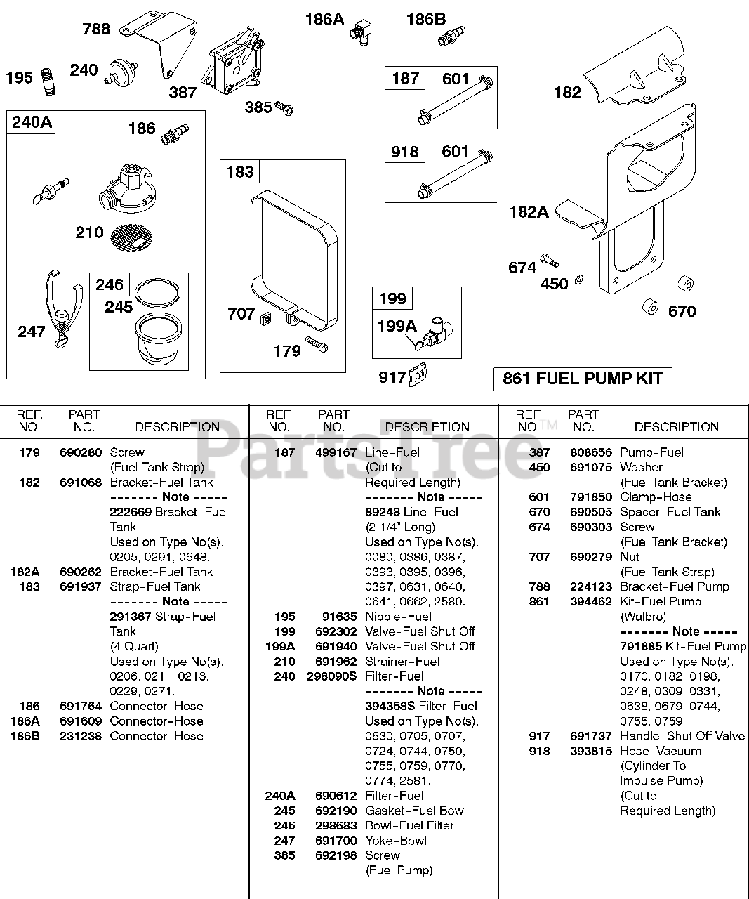Briggs & Stratton 326437-0653-01 - Briggs & Stratton Horizontal Engine ...