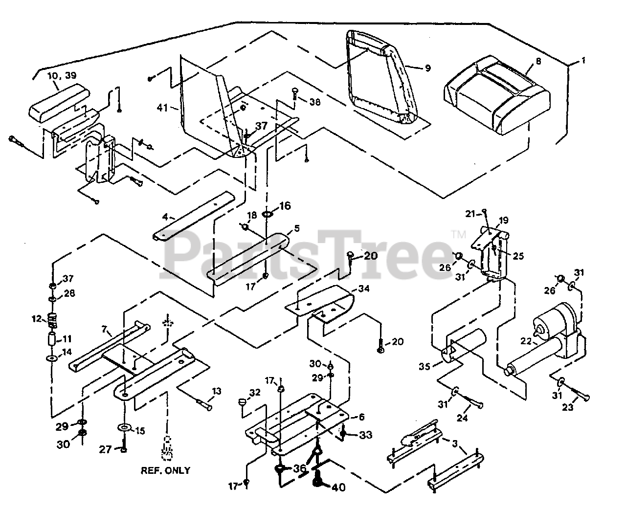 Exmark TR22KC - Exmark Turf Ranger Front Mount Mower, 22HP Kohler (SN ...