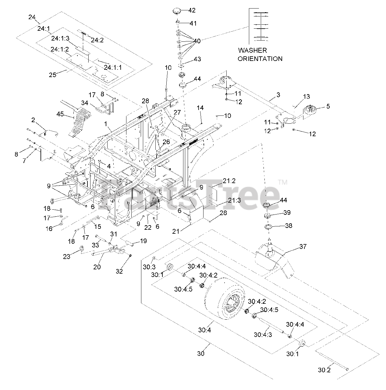 Exmark NVS730AKC48000 - Exmark 48" Navigator Front Mount Mower, Kohler ...