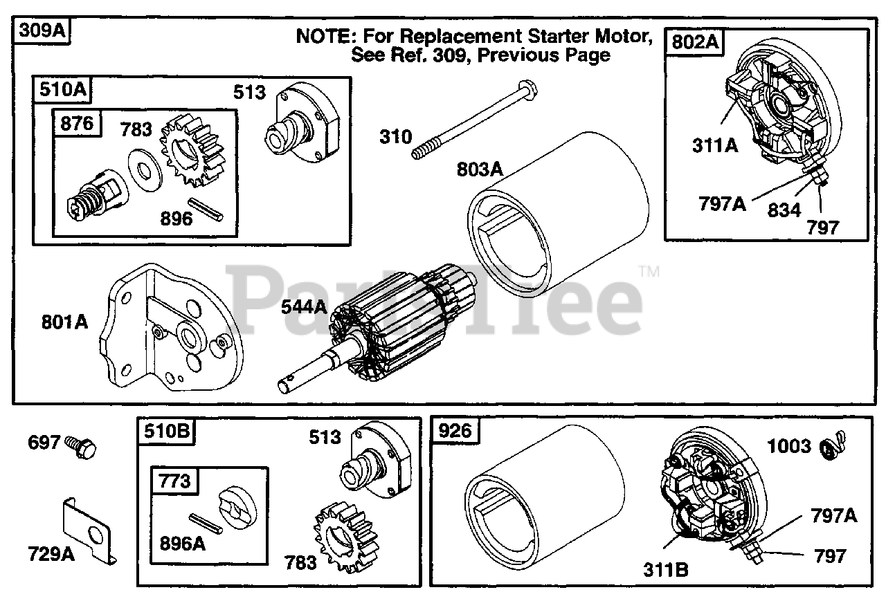 Briggs & Stratton 252707-0645-01 - Briggs & Stratton Vertical Engine ...