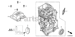 Honda GC190 A DHAF (GCAAA) - Honda Engine, Made in USA (SN: GCAAA ...