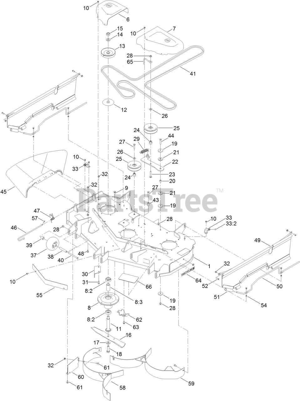 Toro 74886 (XS 4850) - Toro 48" TimeCutter HD Zero-Turn Mower (SN ...