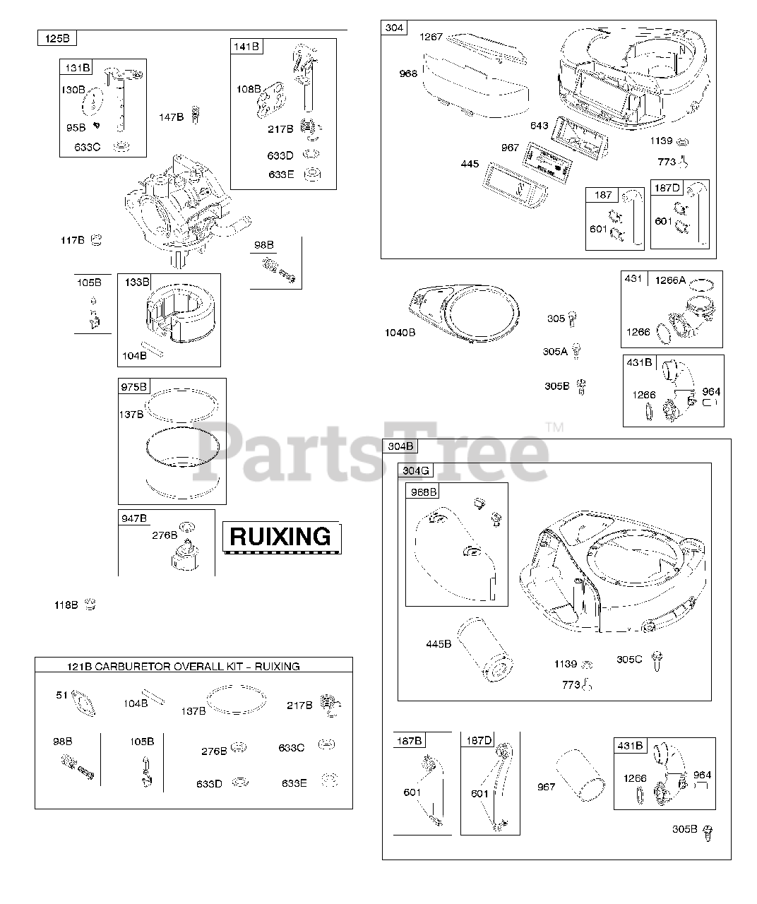 Briggs & Stratton 31A607-0741-B2 - Briggs & Stratton Vertical Engine ...
