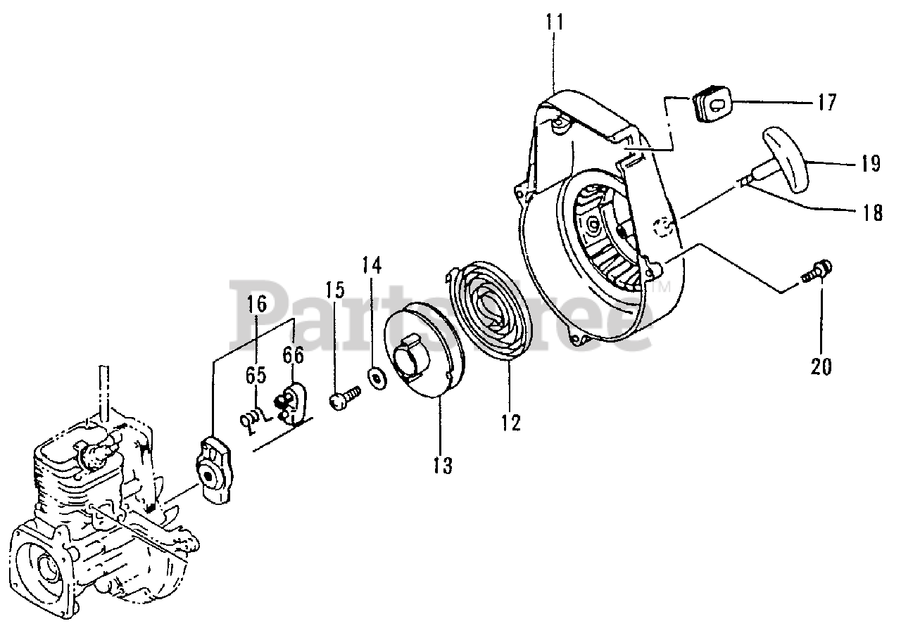 Tanaka TCP-210 - Tanaka Centrifugal Pump Starter Parts Lookup with ...