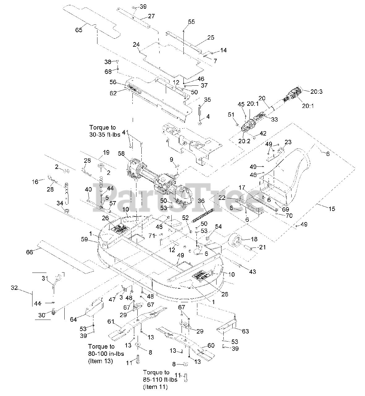 Exmark CD42CD - Exmark 42" Navigator Cutting Deck (SN: 312000000 ...