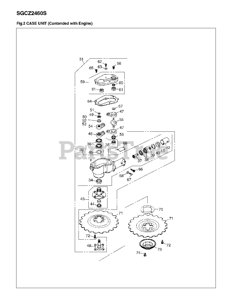 RedMax SGCZ 2460 S - RedMax Reciprocator Trimmer (SN: 00100101 & Above ...