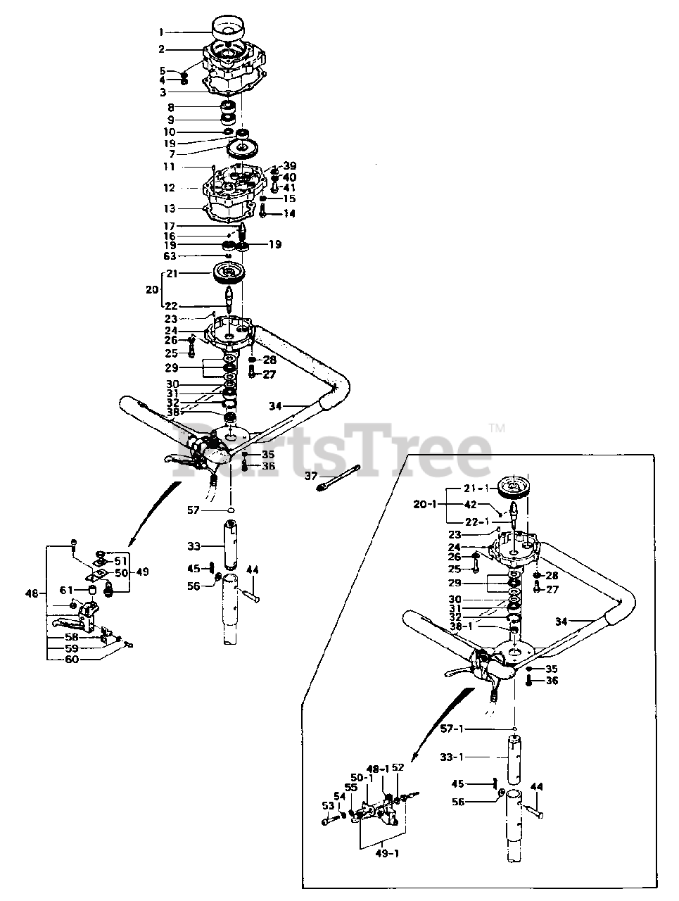 Tanaka TIA-305 - Tanaka Power Auger Gear Case & Handle Parts Lookup ...