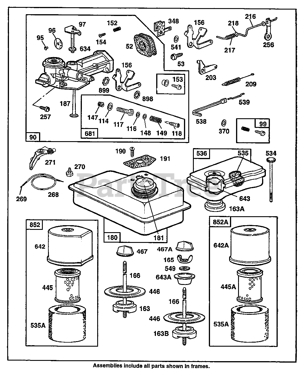 Briggs & Stratton 60102-1016-01 - Briggs & Stratton Horizontal Engine ...