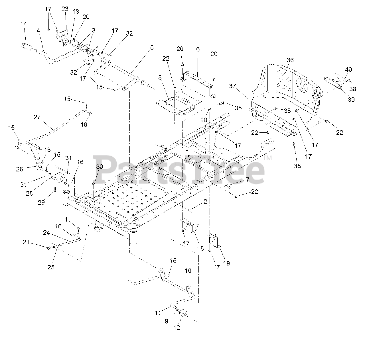 Exmark QTS708GEM42200 - Exmark 42" Quest S-Series Zero-Turn Mower ...