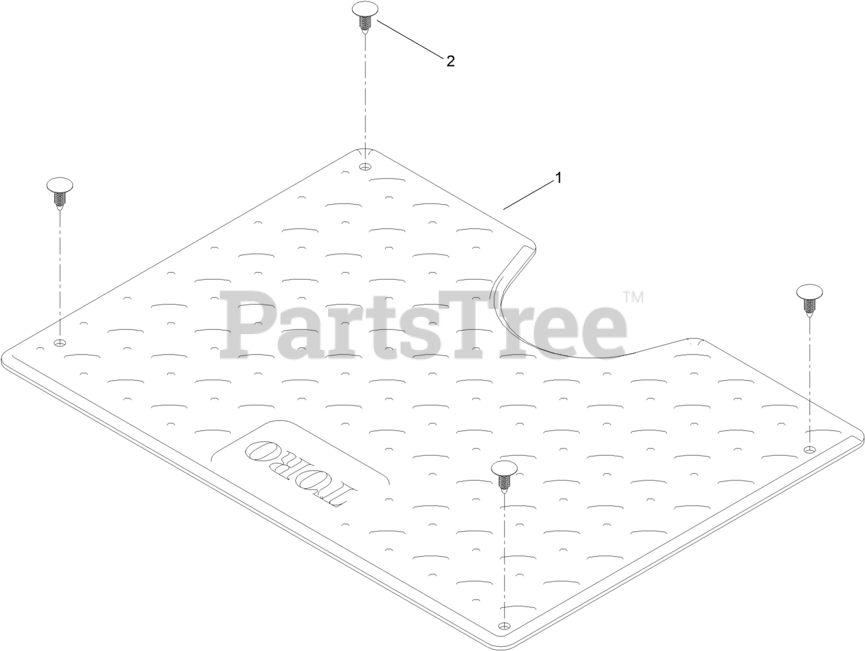 Toro 147-2882 - Toro Floor Mat Kit for Mower Floor Mat Kit Assembly No ...