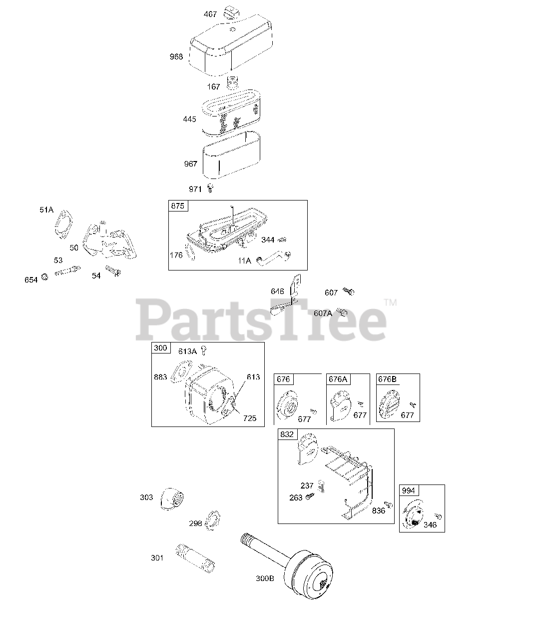 Briggs & Stratton 283707-0217-02 - Briggs & Stratton Vertical Engine ...