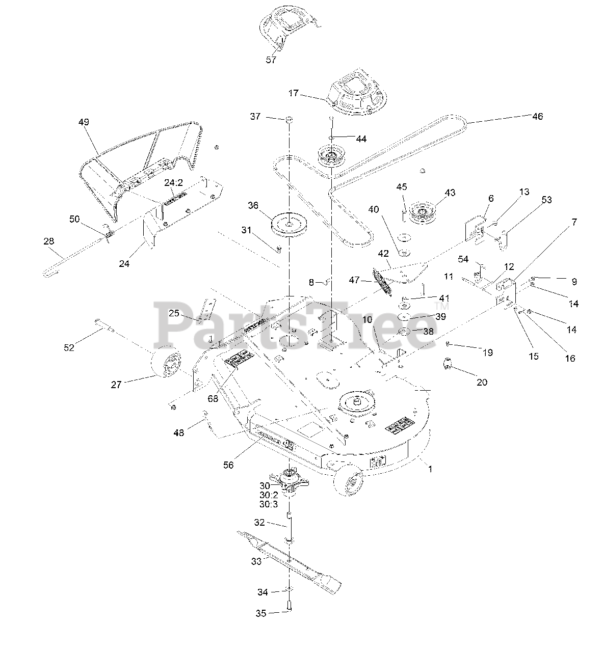Exmark QTE452CEM42200 - Exmark 42" Quest E-Series Zero-Turn Mower ...