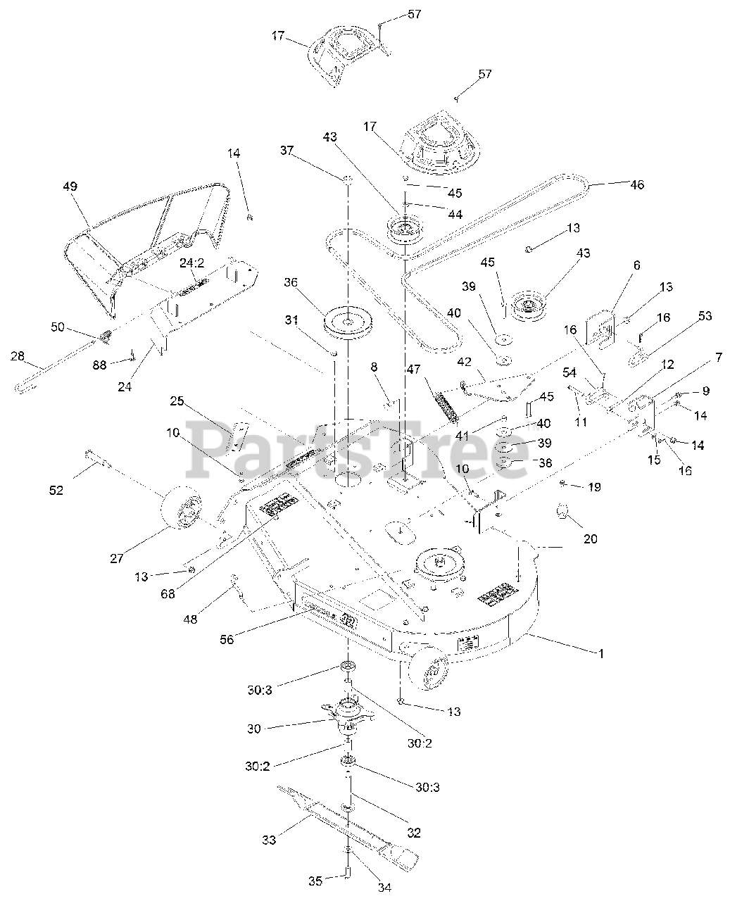 Exmark QZE702GEM42200 - Exmark 42" Quest E-Series Zero-Turn Mower ...