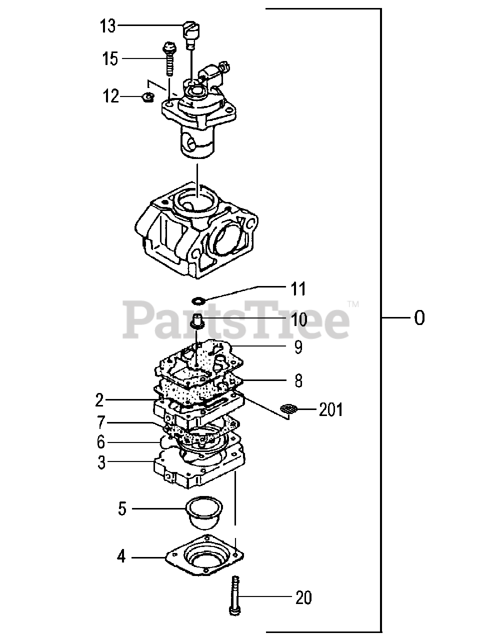 Tanaka TBC-230B - Tanaka String Trimmer Carburetor Parts Lookup with ...