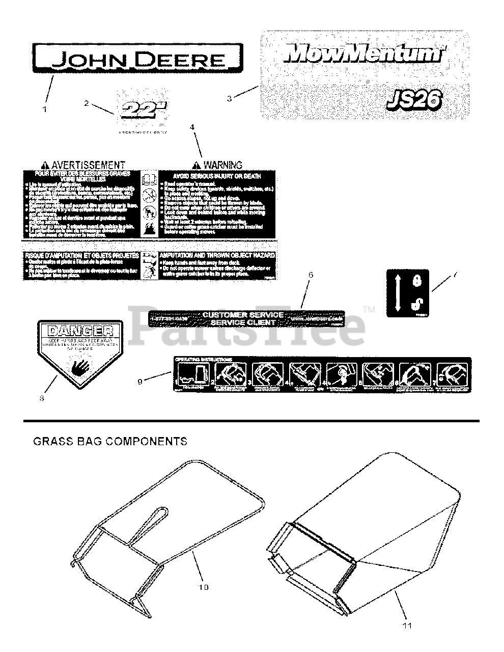 John Deere JS 26 FC (7800641) - John Deere 22" Walk-Behind Mower ...