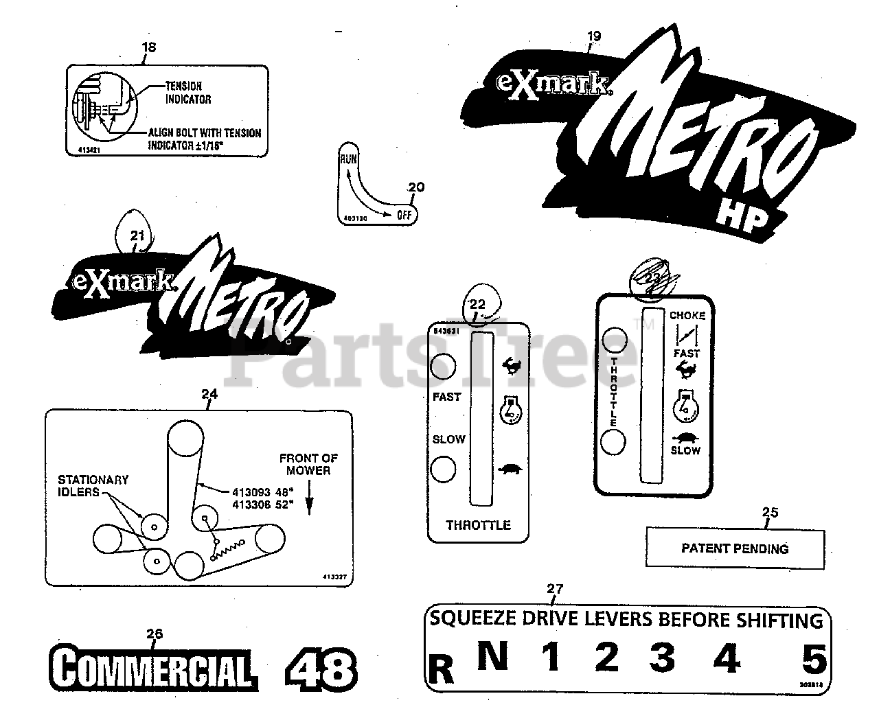 Exmark M3615KC - Exmark 36" Metro Walk-Behind Mower, 15hp Kohler (SN ...