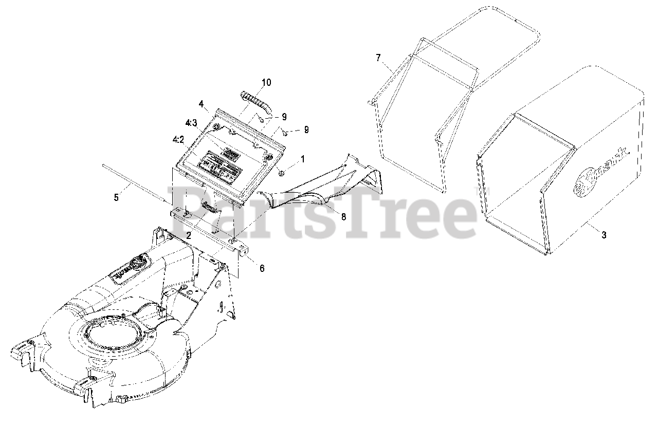 Exmark EC21ASKAP - Exmark 21" Commercial Push Walk-Behind Mower ...