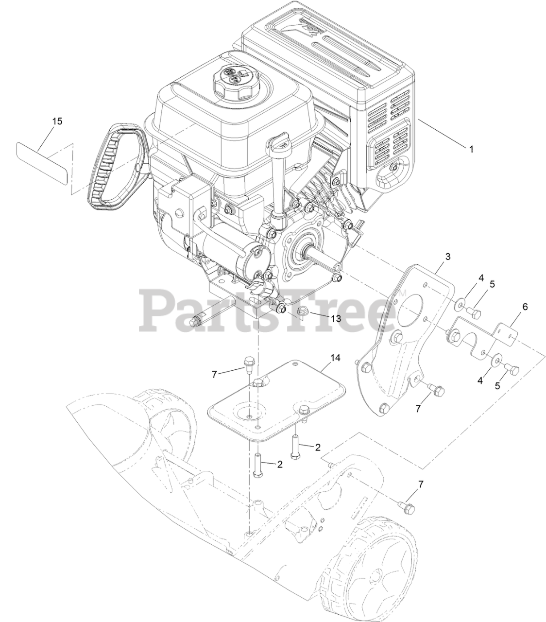 Toro 38755 (821 R-C) - Toro 21" Power Clear Commercial Snow Thrower (SN ...