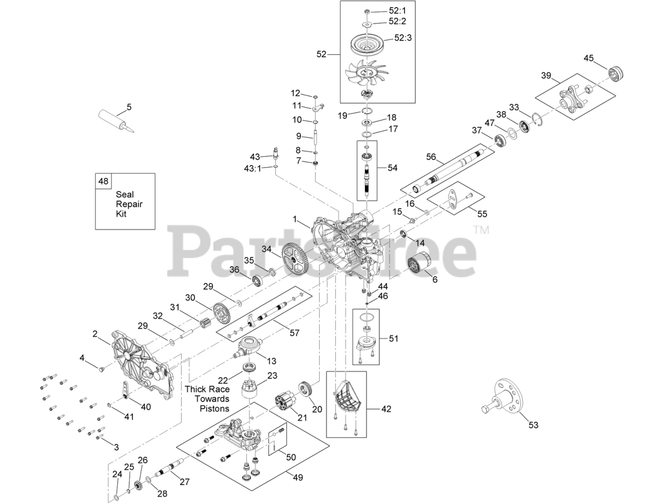 Toro 75301 (ZX 4800) - Toro 48" Titan Zero-Turn Mower (SN: 400000000 ...