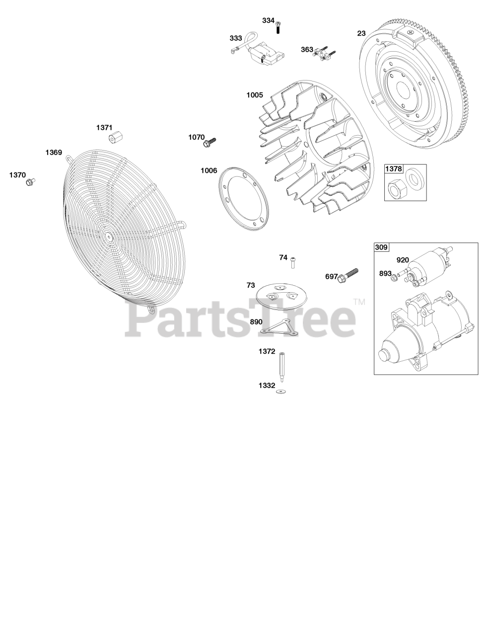 Briggs & Stratton 613477-0242-J1 - Briggs & Stratton Horizontal Engine ...