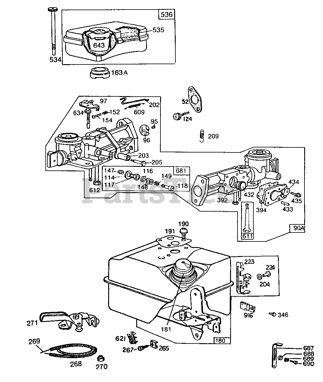 Briggs & Stratton 80202-8140-XX - Briggs & Stratton Horizontal Engine ...