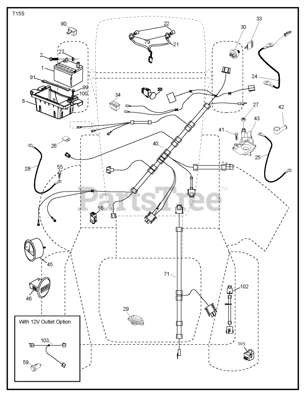 Husqvarna YTH 22V42 LS (960430113-00) - Husqvarna 42" Yard Tractor ...