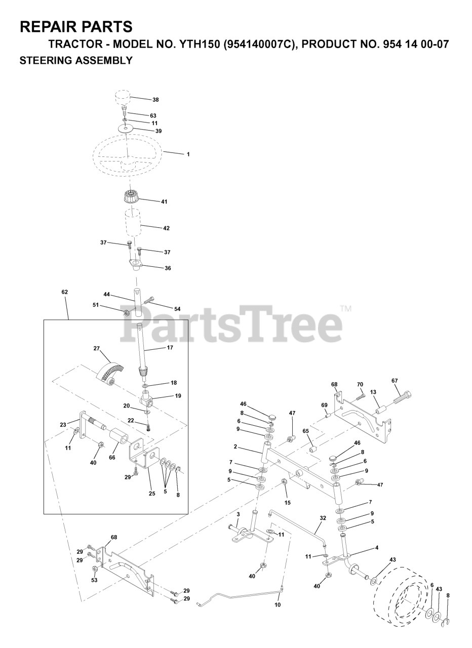 Husqvarna YTH 150 (954140007-C) - Husqvarna Yard Tractor (1997-01 ...