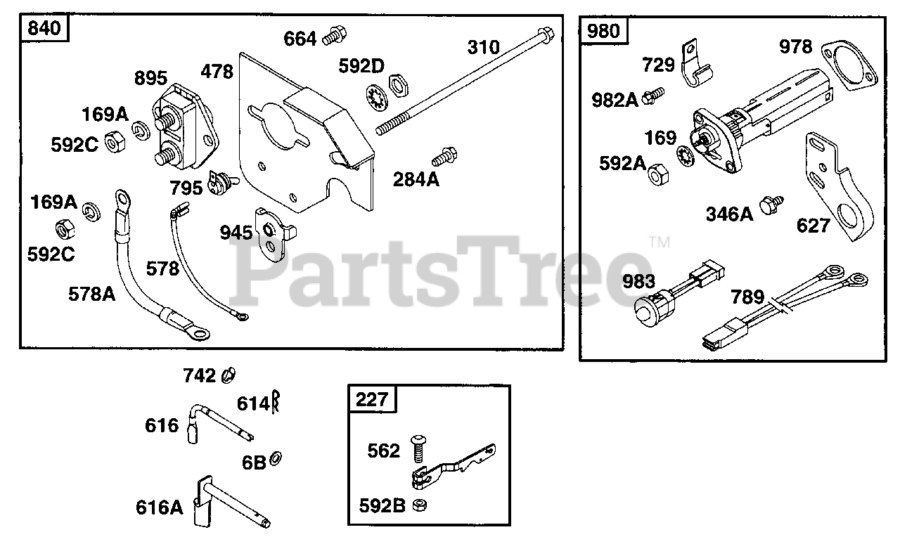 Briggs & Stratton 190432-6119-01 - Briggs & Stratton Horizontal Engine ...