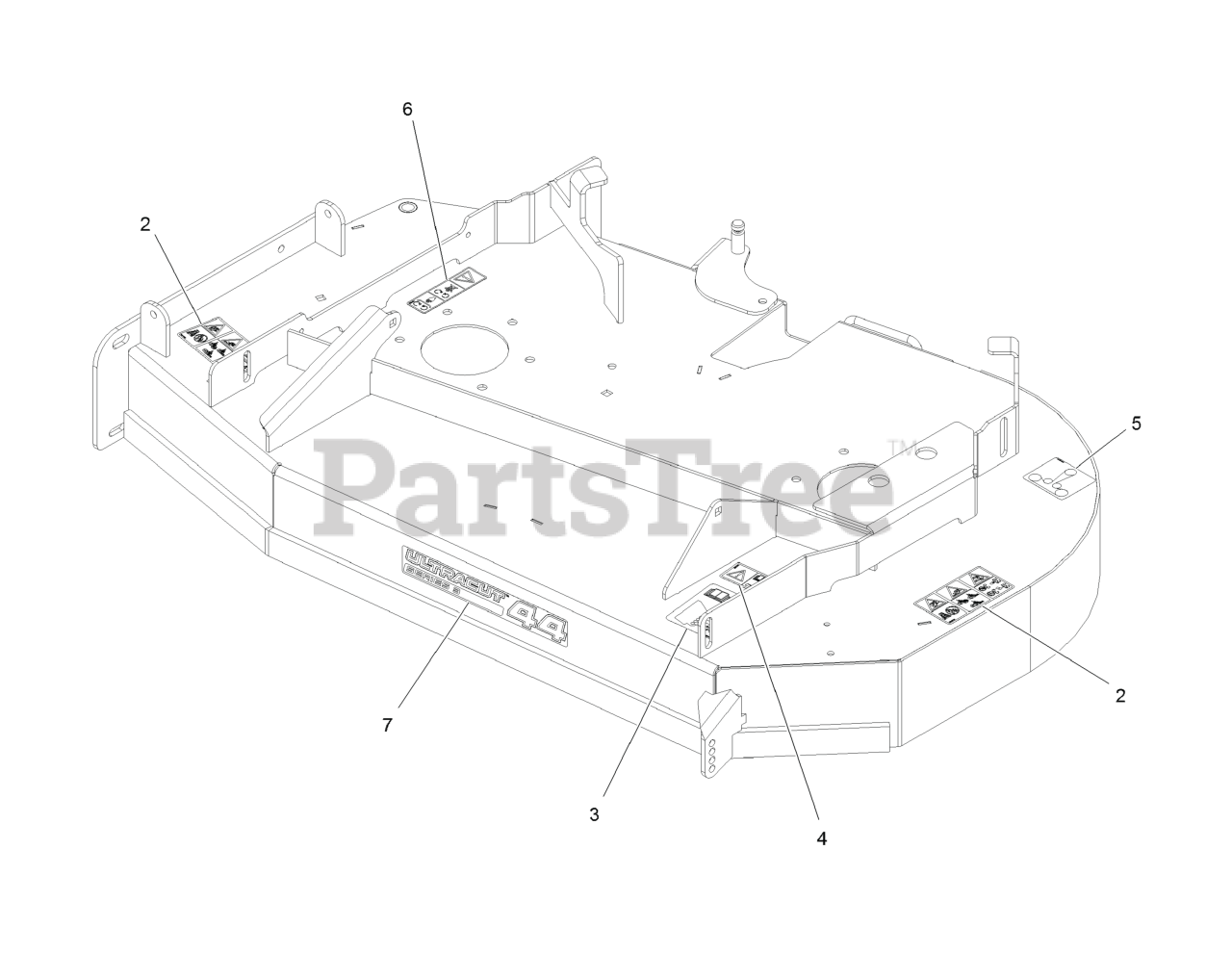Exmark RAE708GEM44300 - Exmark 44" Radius E-Series Zero-Turn Mower ...