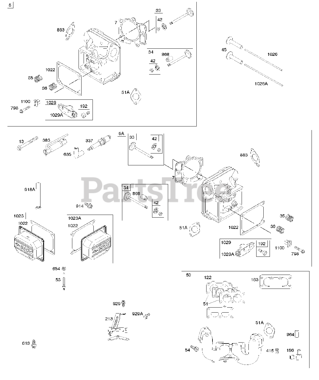 Briggs & Stratton 49L977-0125-G5 - Briggs & Stratton Vertical Engine ...